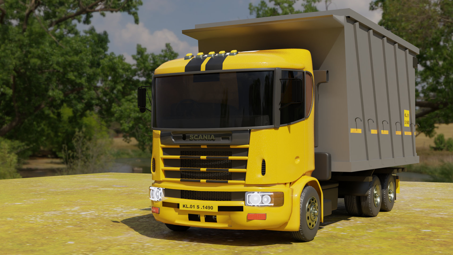Scania Tipper Truck lbs111 3D model