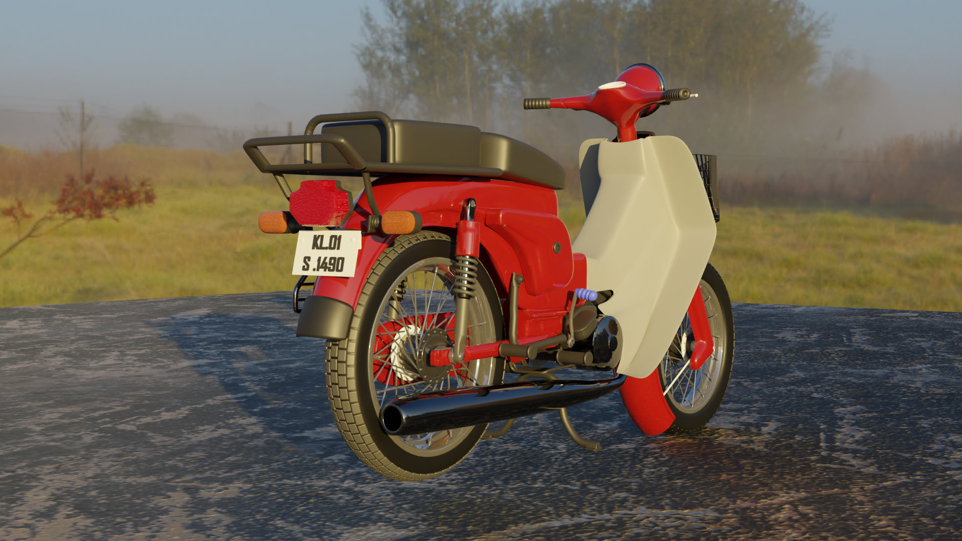 Bajaj M80 3D Model for Download