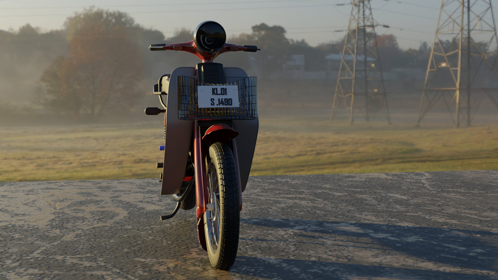 Bajaj M80 3D Model for Download