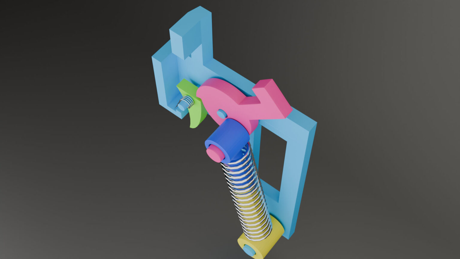 Trigger Mechanism single shot 3d printable file