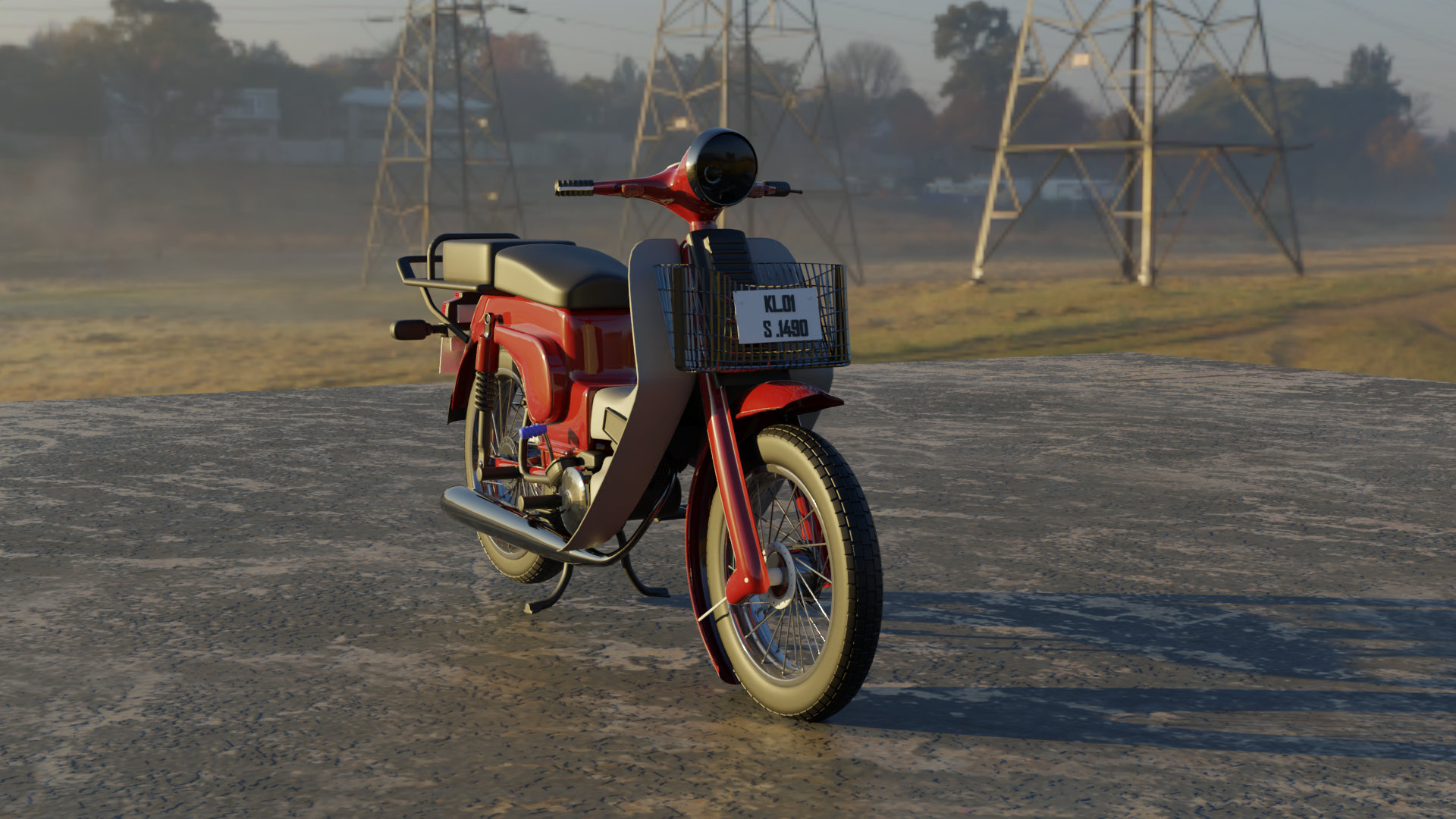 Bajaj M80 3D Model for Download